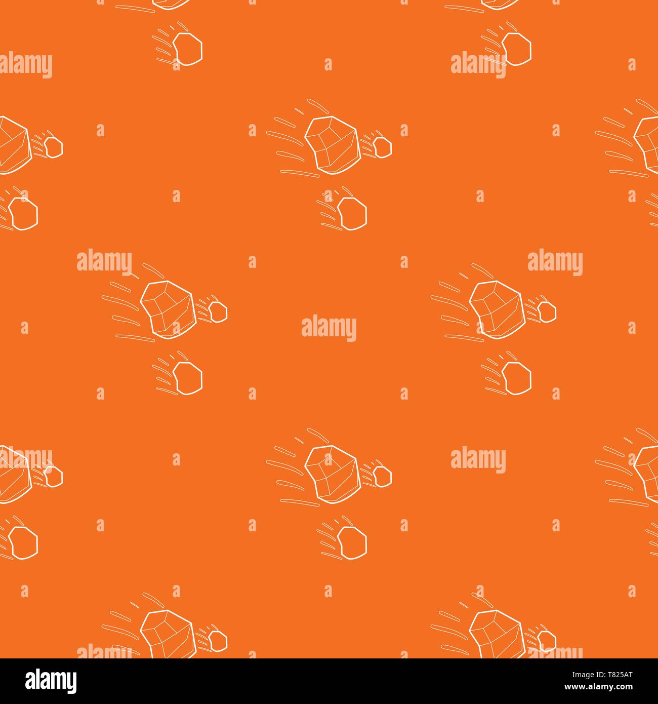 Throwing stones pattern vector orange Stock Vector Image & Art - Alamy