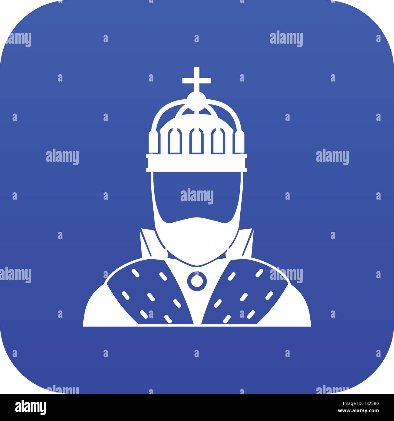 King icon digital blue Stock Vector Image & Art - Alamy