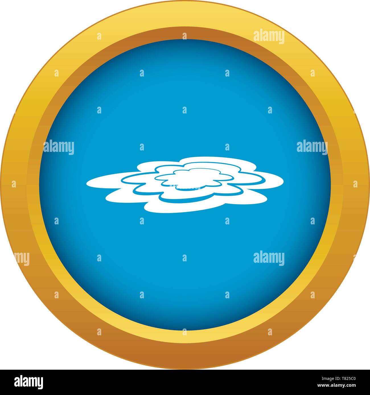 Water puddle icon blue vector isolated Stock Vector Image & Art - Alamy