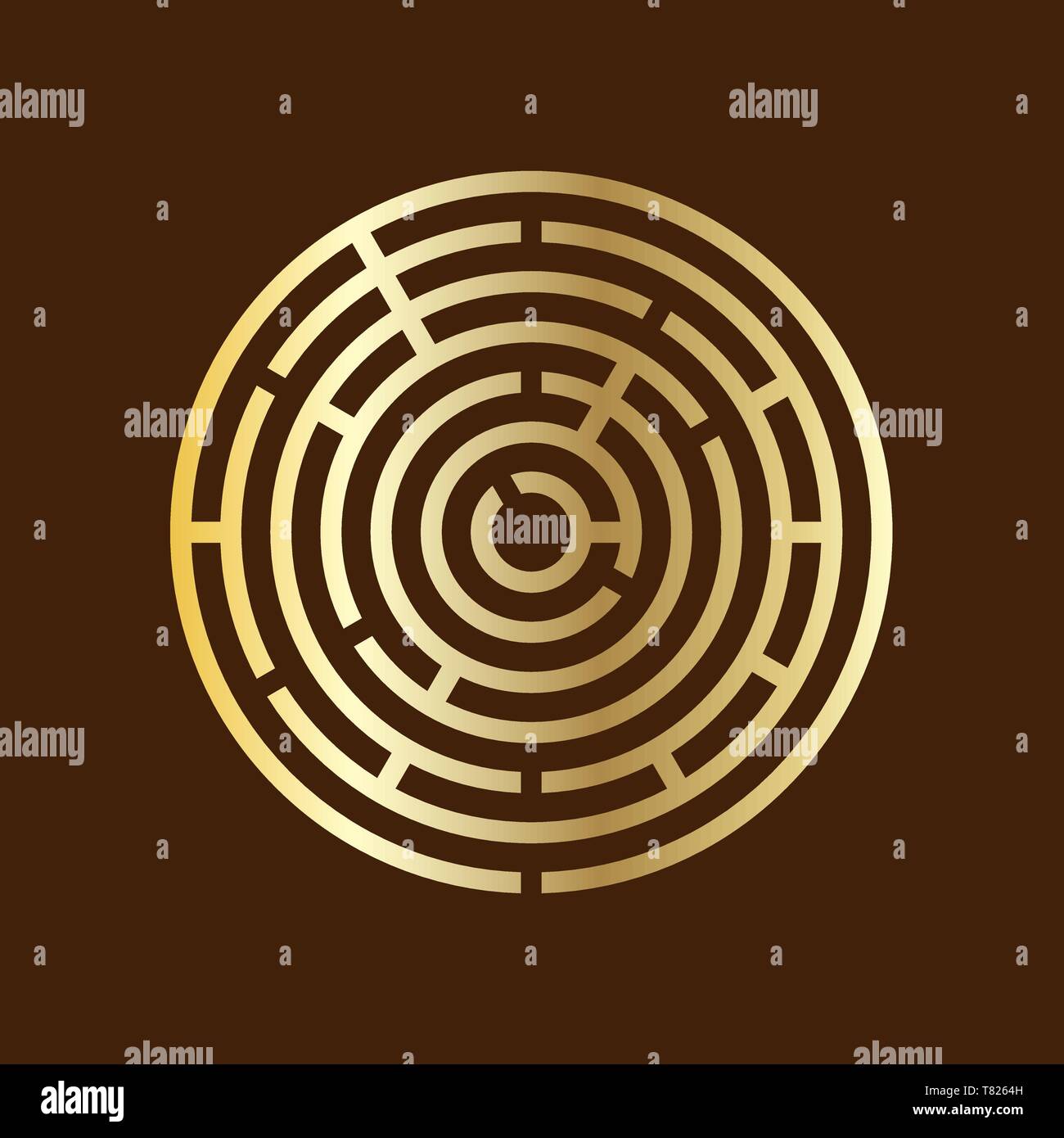 Gold maze Stock Vector Images - Alamy
