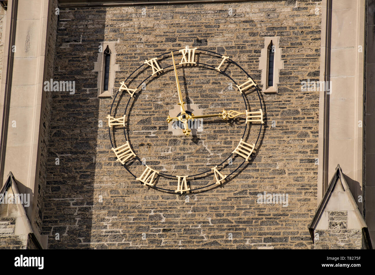 Clock gothic style architecture castle landmark old travel hi-res stock ...