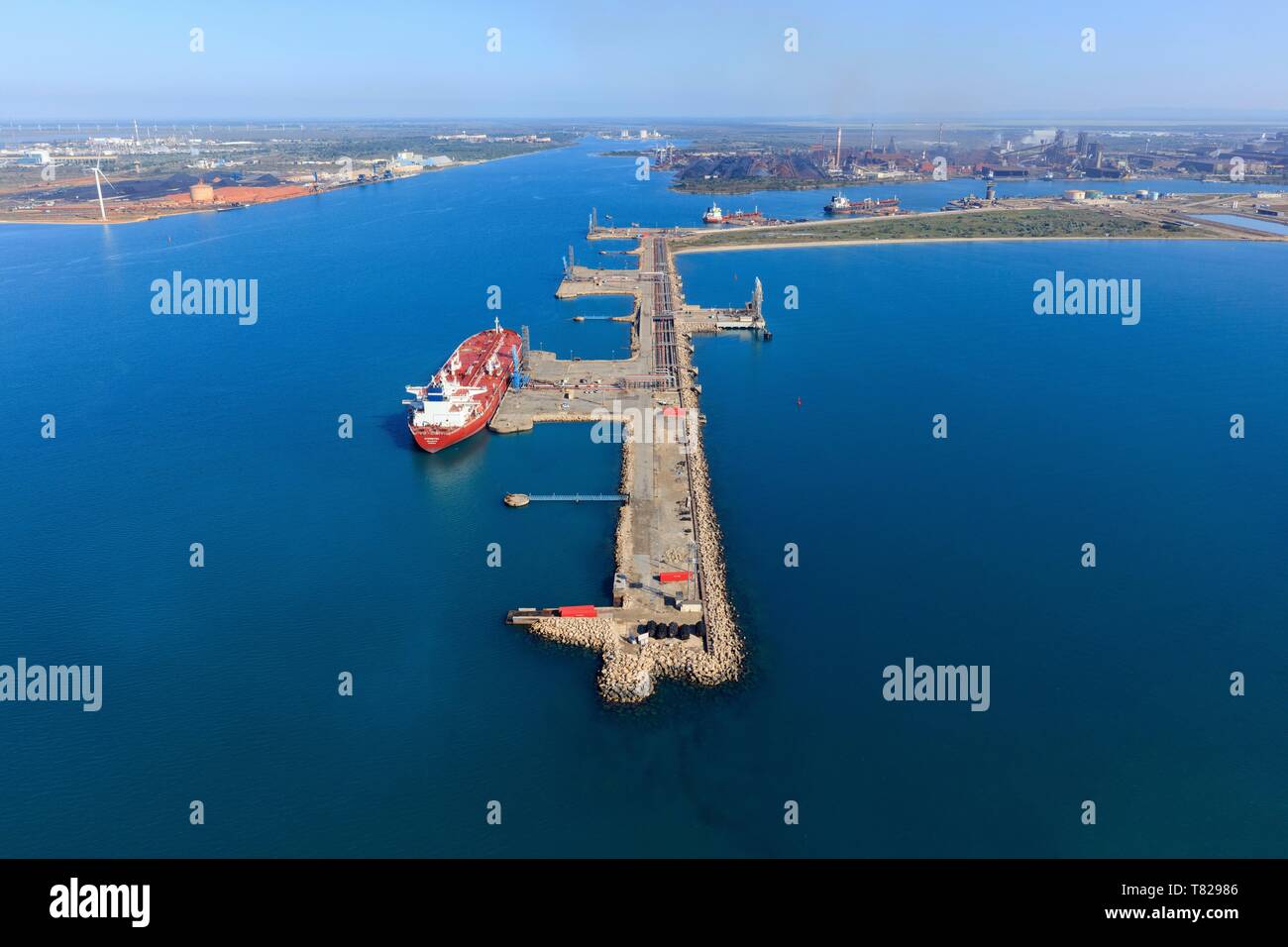 France, Bouches du Rhone, Gulf of Fos sur Mer, Marseille's Grand Port ...