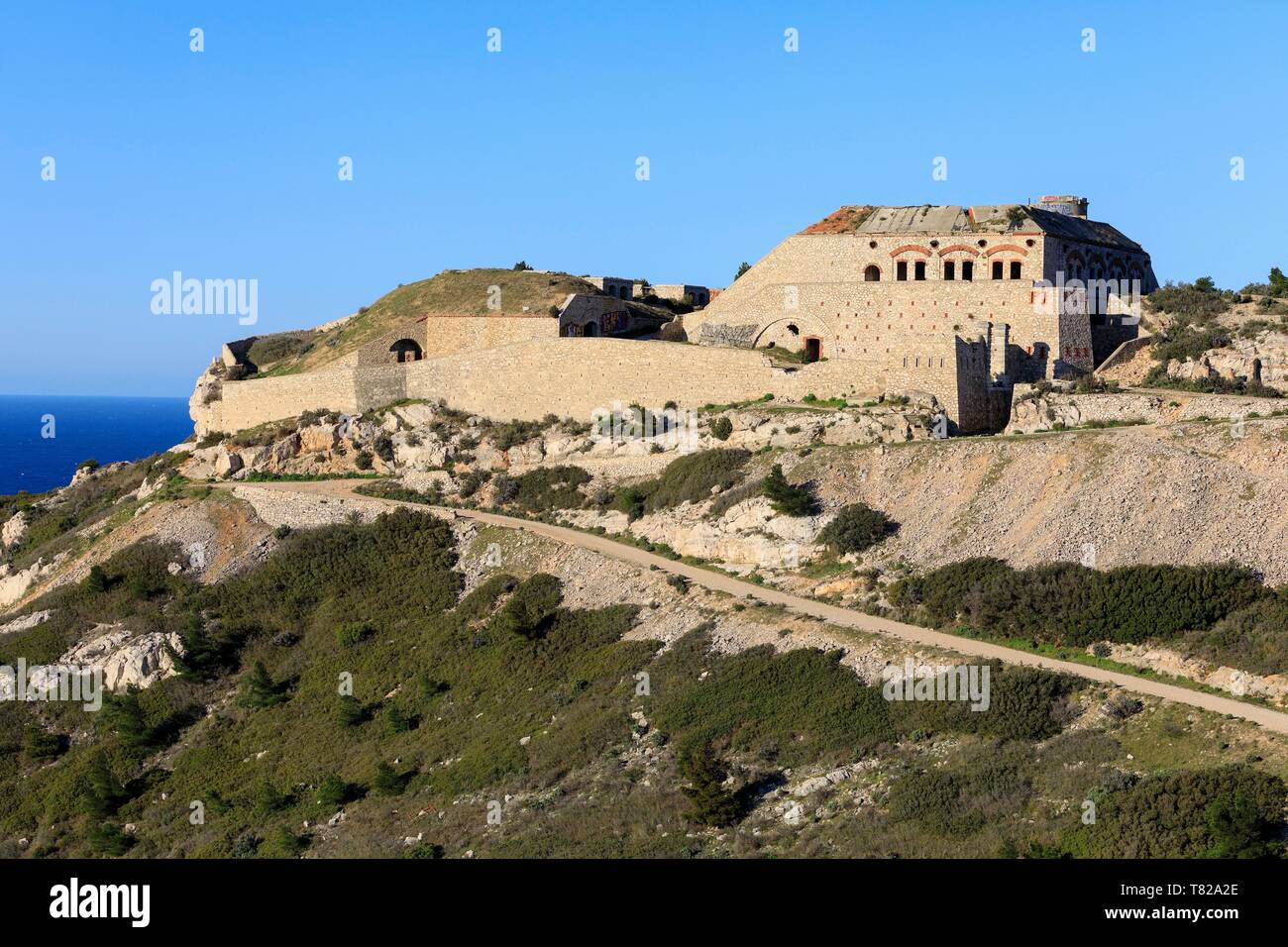 France, Bouches du Rhone, Blue Coast, Le Rove, Fort Niolon (nineteenth ...