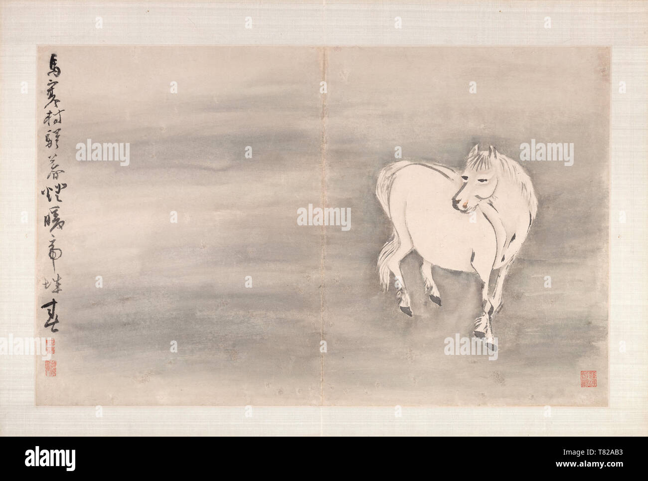 Qing Qi Gao Qipei Finger Paintings Album 12 Stock Photo - Alamy