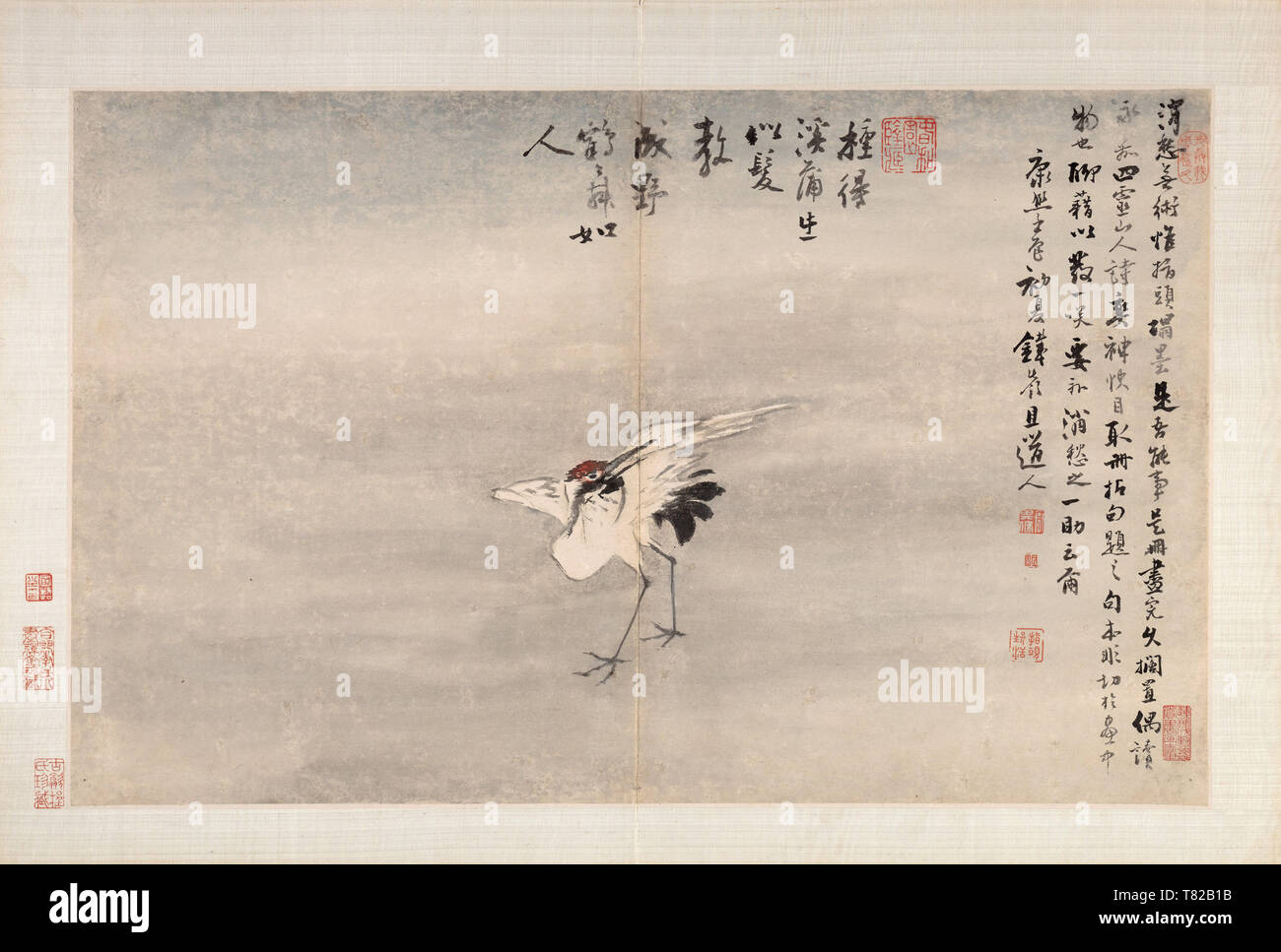 Qing Qi Gao Qipei Finger Paintings Album 12 Stock Photo - Alamy