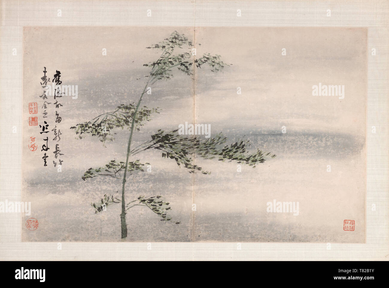 Qing Qi Gao Qipei Finger Paintings Album 12 Stock Photo - Alamy