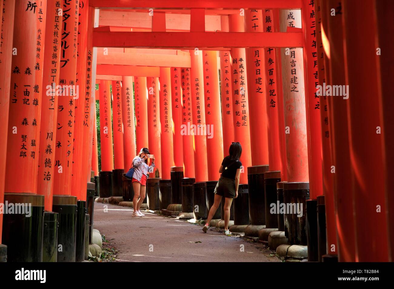 Japan, Honshu Island, Kansai Region, Kyoto, Fushimi-ku District, Shrine ...