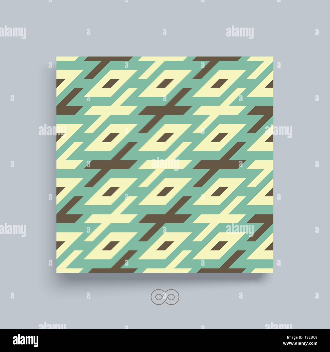 Mosaic pattern. Geometric background. Textbook, booklet or notebook ...