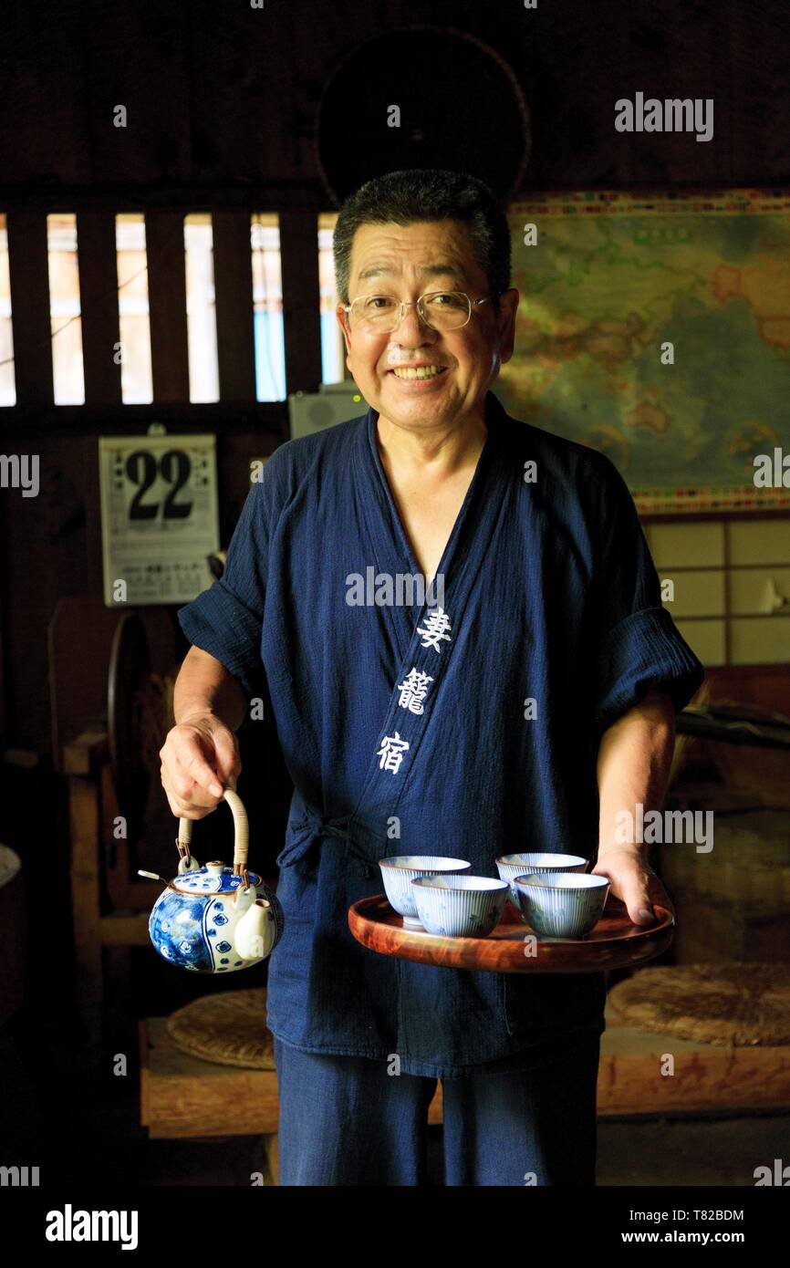 Japan, Honshu Island, Chubu Region, Nagano Prefecture, Kiso Valley, Nagiso, Tsumago, Azuma ...