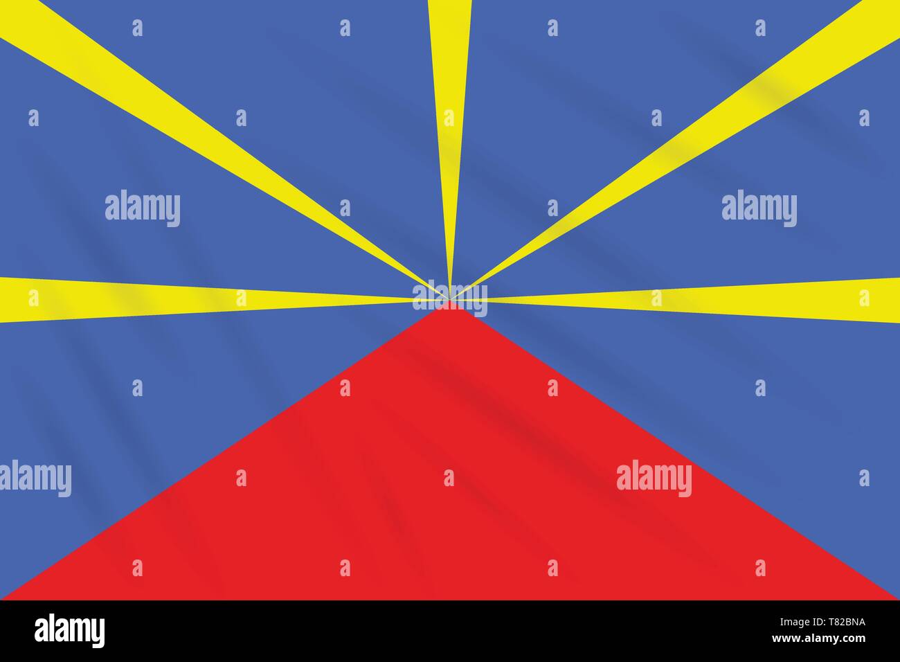 Official flag of reunion Stock Vector Images - Alamy