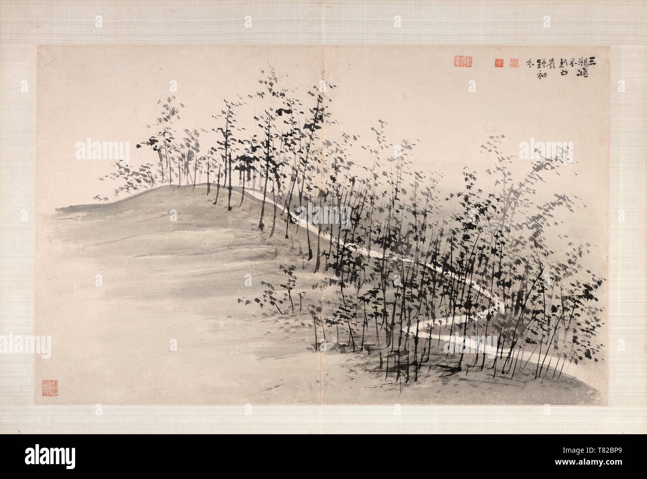 Qing Qi Gao Qipei Finger Paintings Album 12 Stock Photo - Alamy