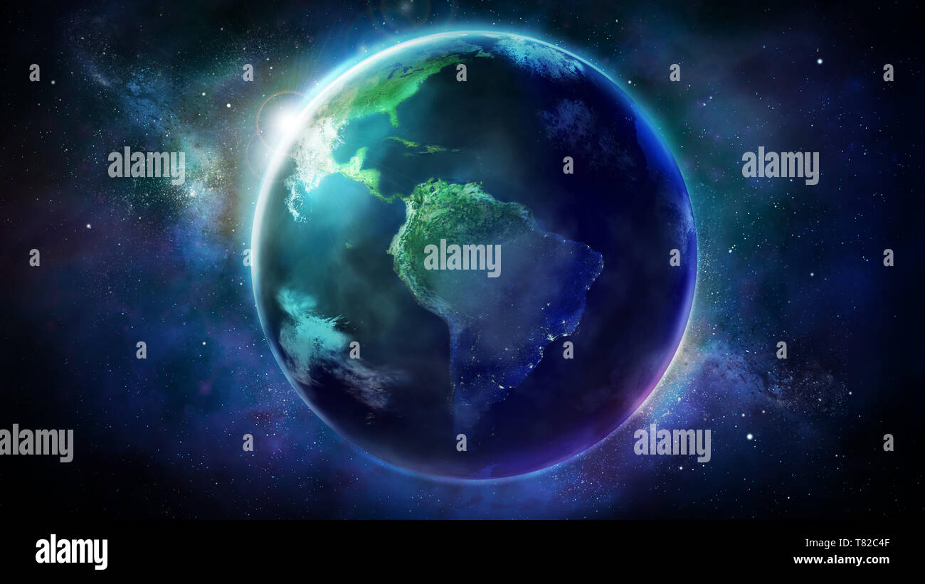 Earth globe showing north america hi-res stock photography and images ...