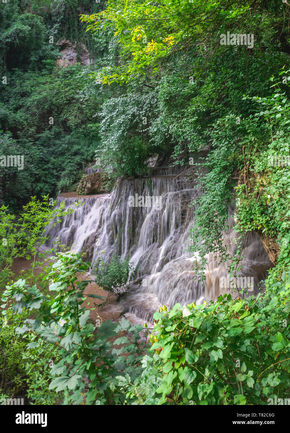 Krushuna waterfalls in northern Bulgaria near a village of Krushuna ...