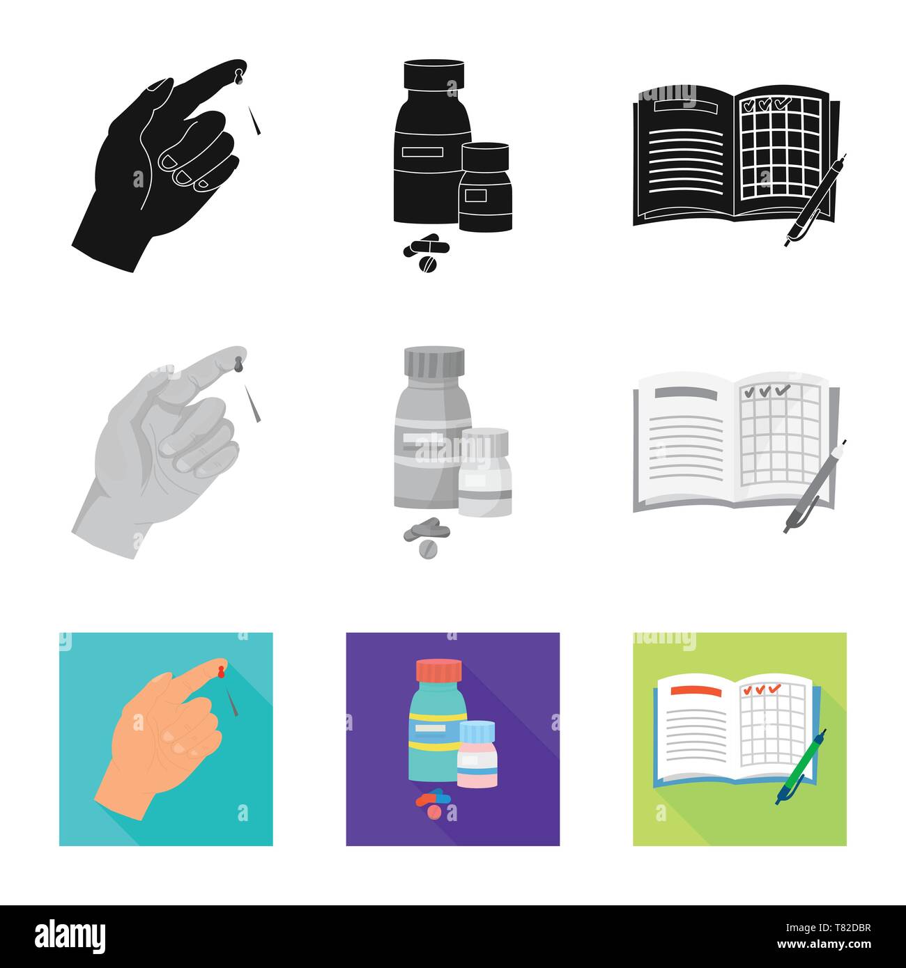 analysis,bottle,notepad,blood,pill,notebook,finger,prescription,book ...