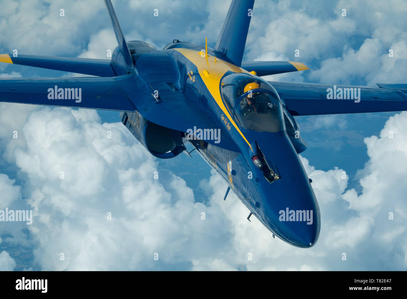 U.S. Navy Capt. Eric Doyle, commanding officer of the U.S. Navy Flight ...