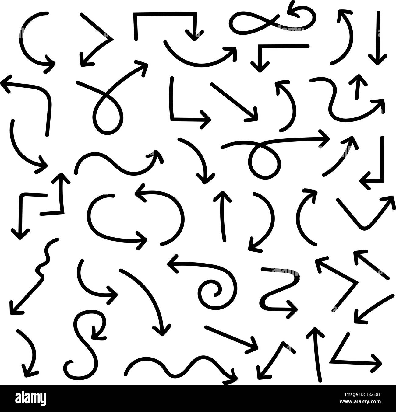 Arrows. Black web icons Stock Vector Image & Art - Alamy