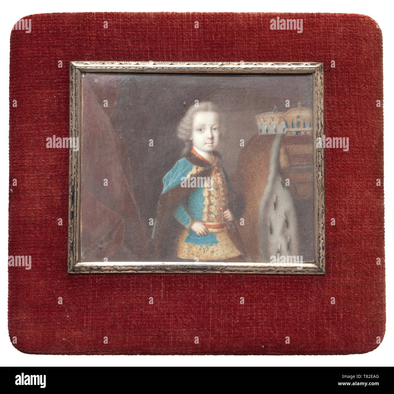 A miniature of Emperor Joseph II as Crown Prince at the age of four ...