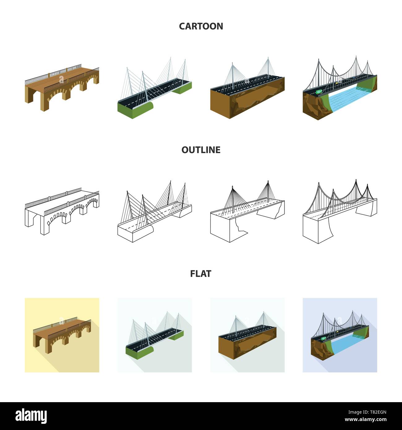 bridge,relocation,construction,mounted,rock,prop,cable,modern,concrete ...