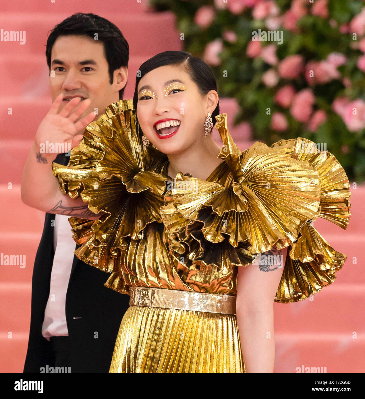 New York, NY - May 06, 2019: Joseph Altuzarra and Awkwafina arrive for ...