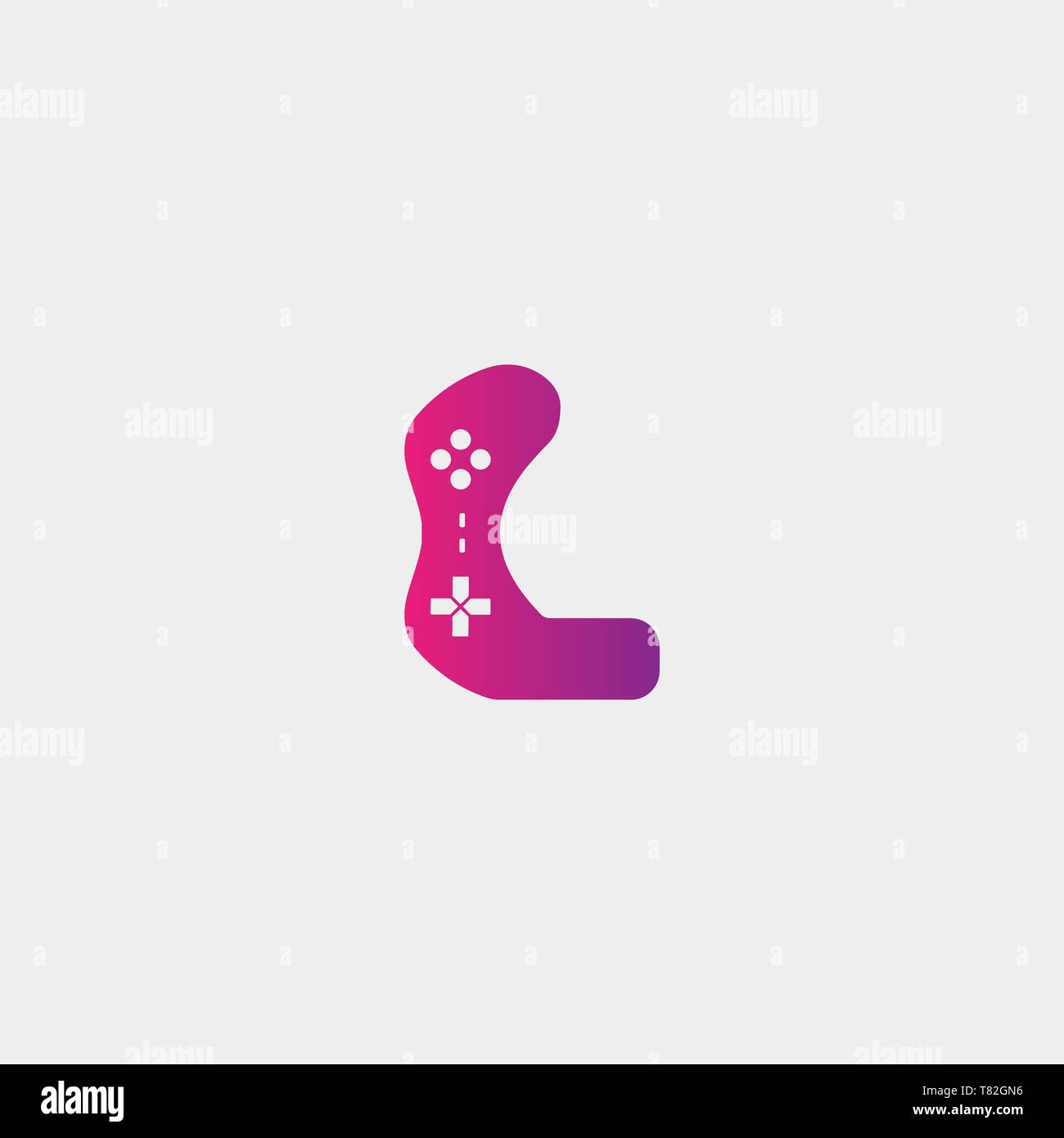 letter l game logo design template vector illustration,gamepad icon ...