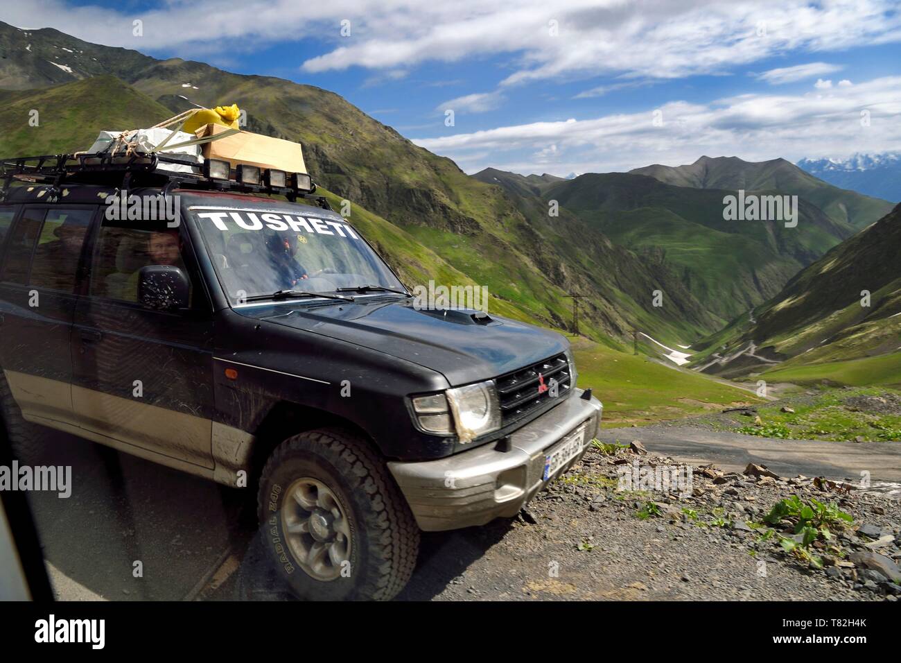 Georgia, Kakheti, Tusheti National Park, the spectacular track ...