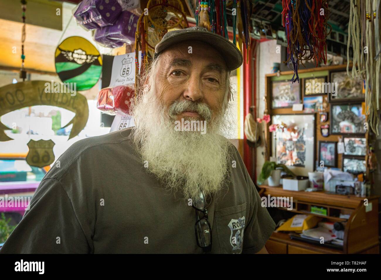 United States, Arizona, Seligman, in the copper cart store a typical ...