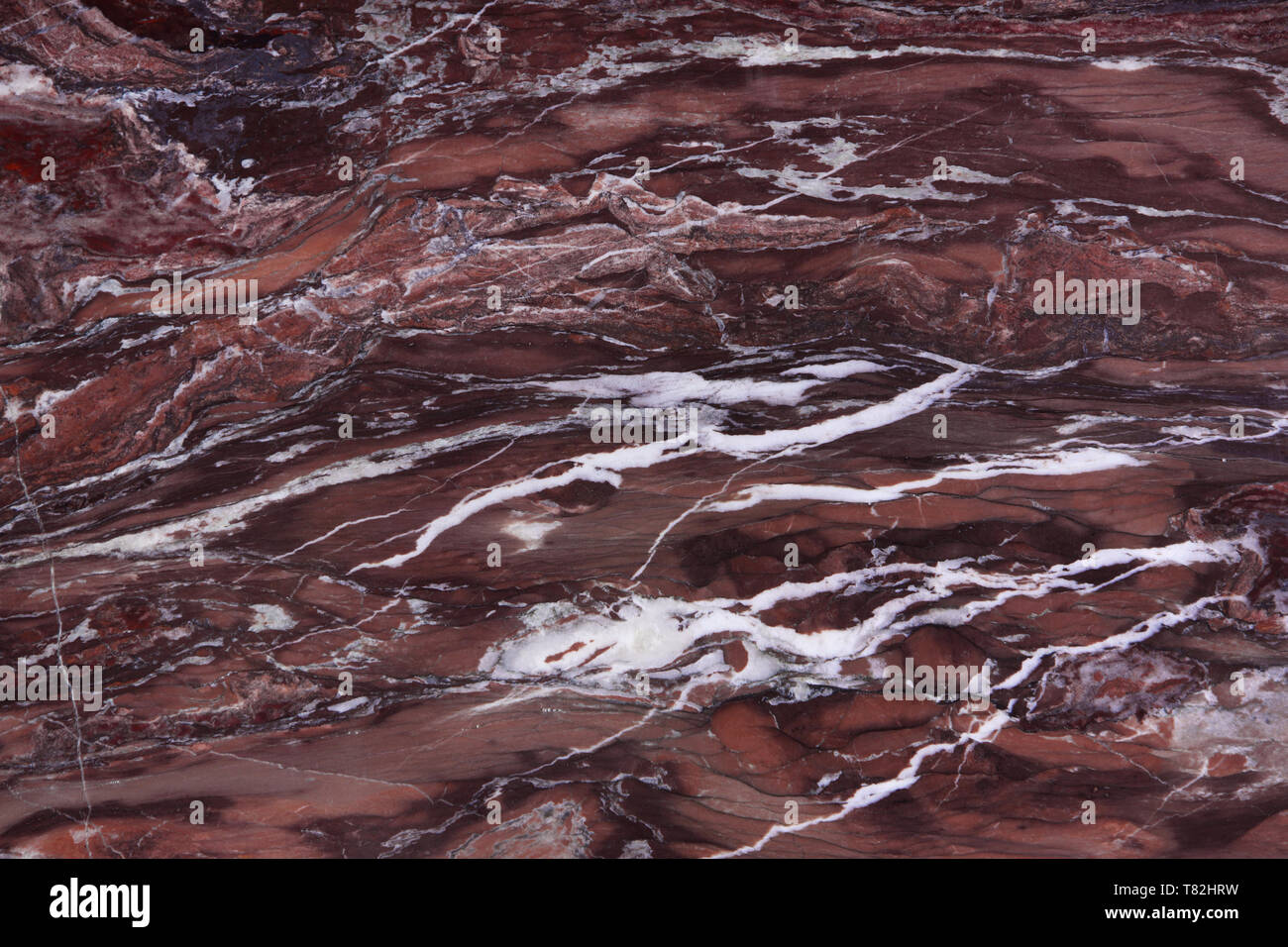Natural stone red quartzite with white veins, called quartzite Seqoia ...