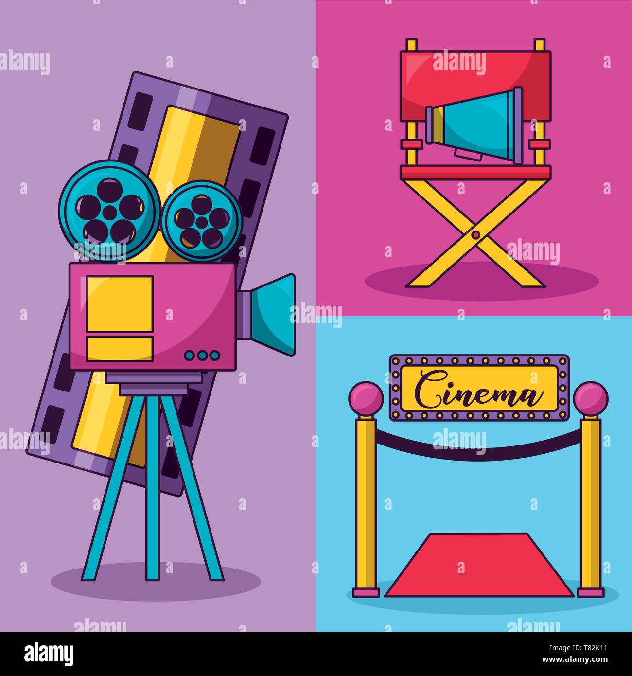 cinema movie design Stock Vector Image & Art - Alamy