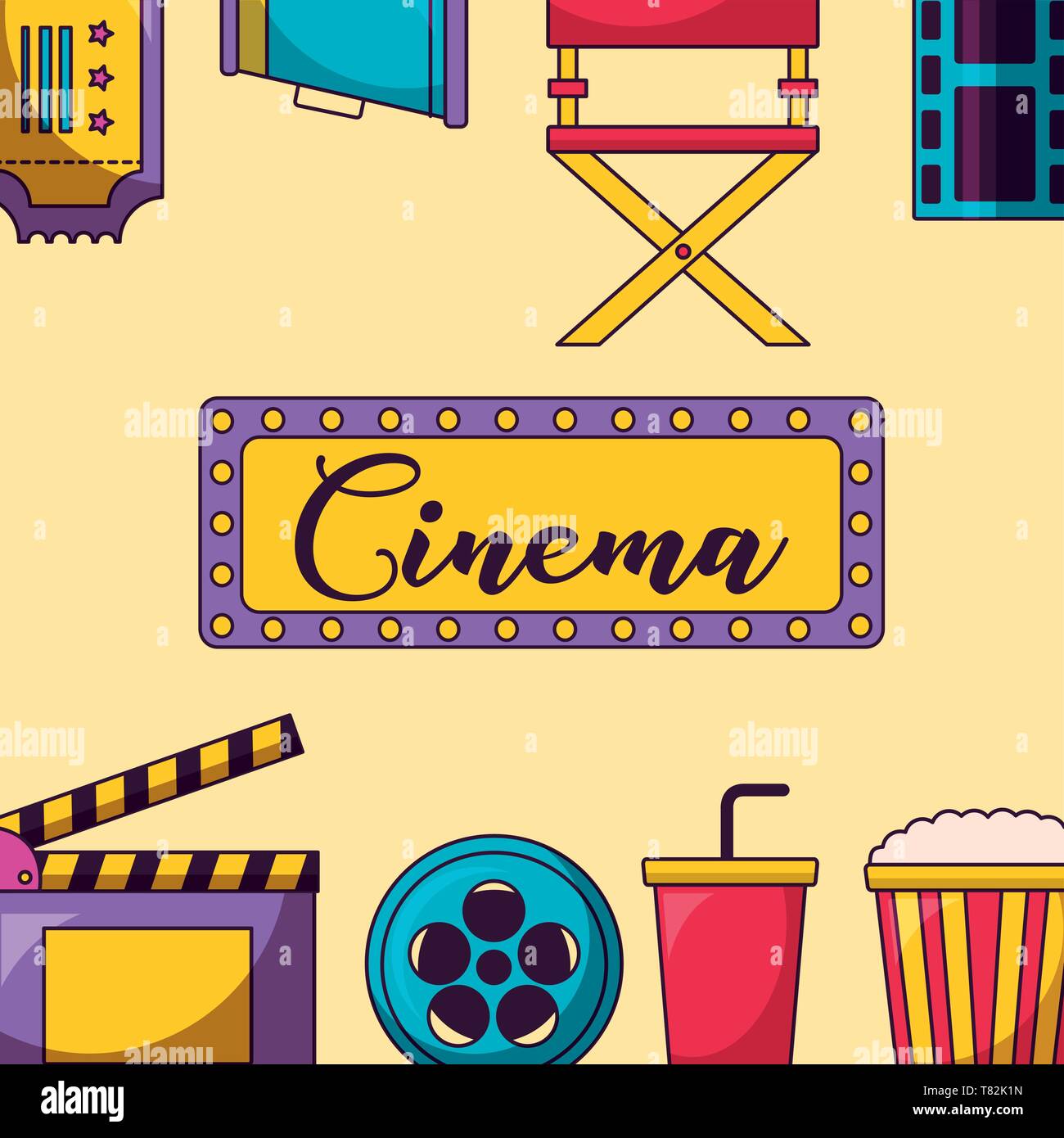 cinema movie design Stock Vector Image & Art - Alamy