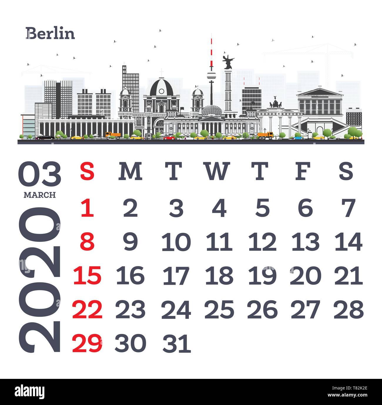 March 2020 Stock Vector Images - Alamy