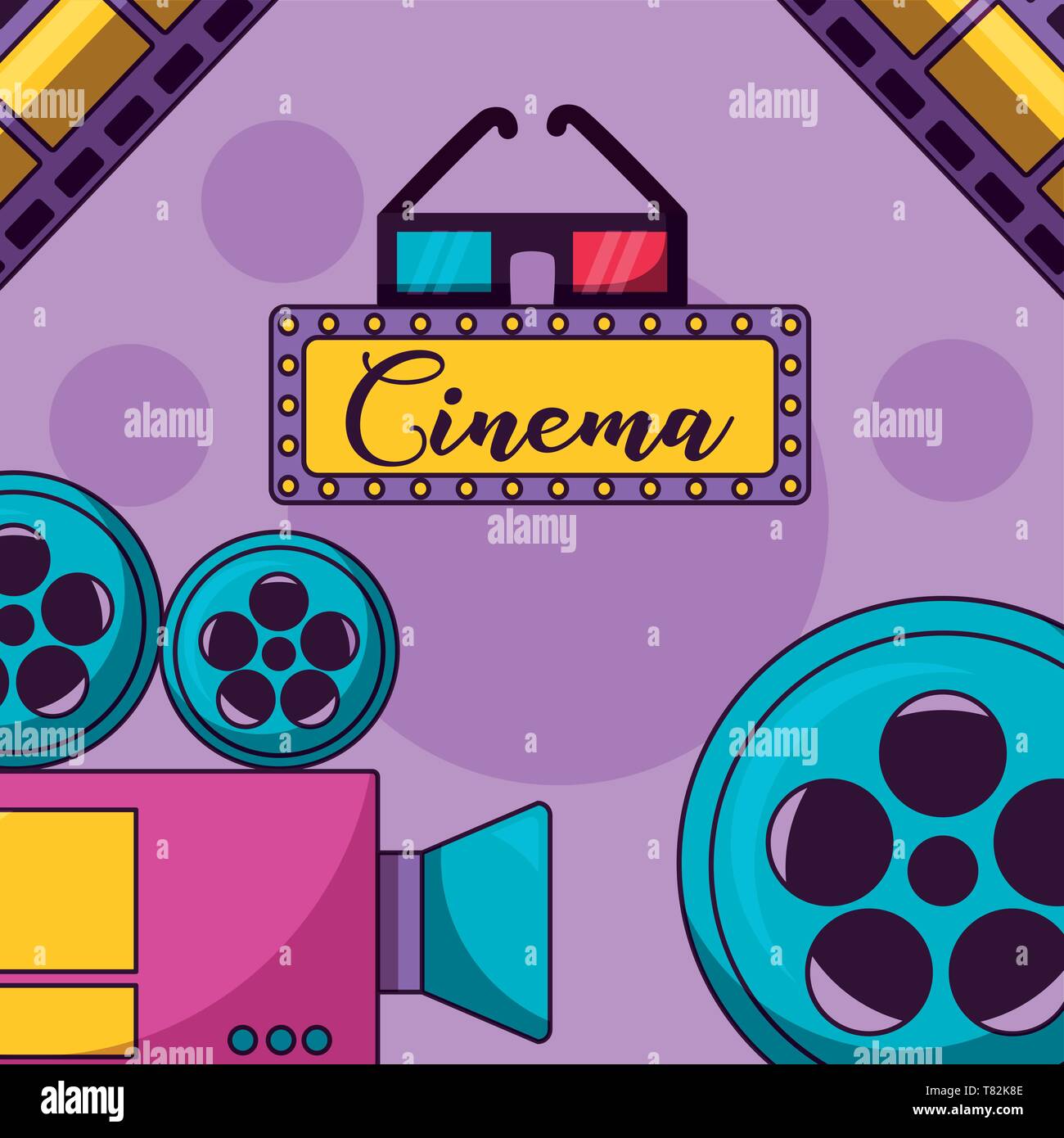 cinema movie design Stock Vector Image & Art - Alamy
