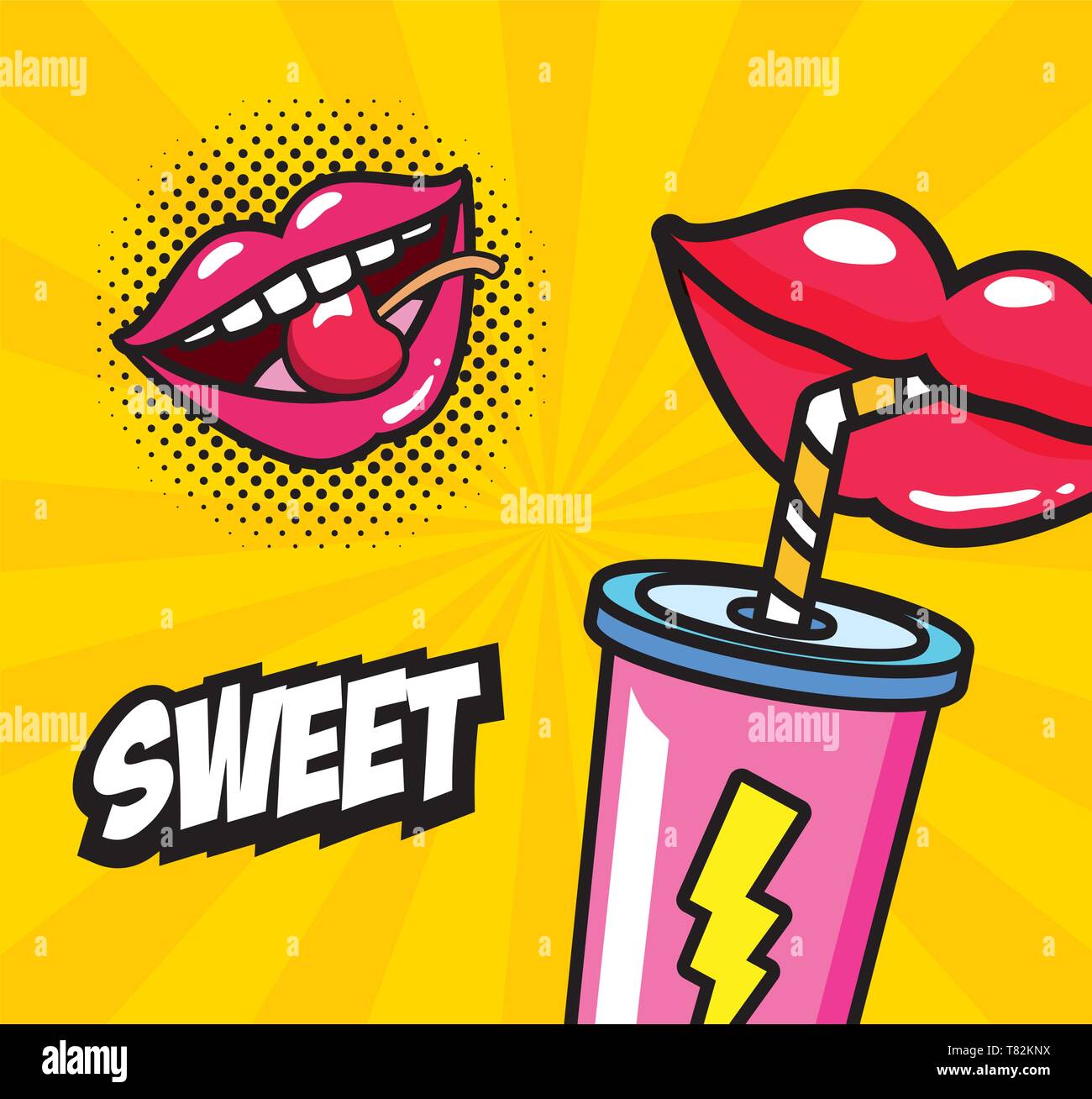pop art elements Stock Vector Image & Art - Alamy