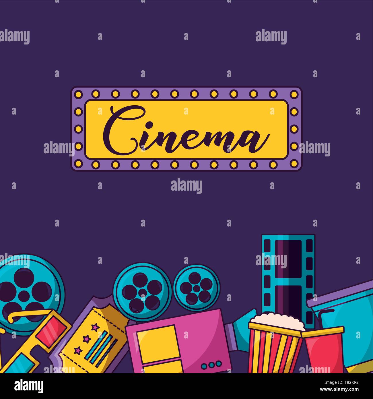 cinema movie design Stock Vector Image & Art - Alamy