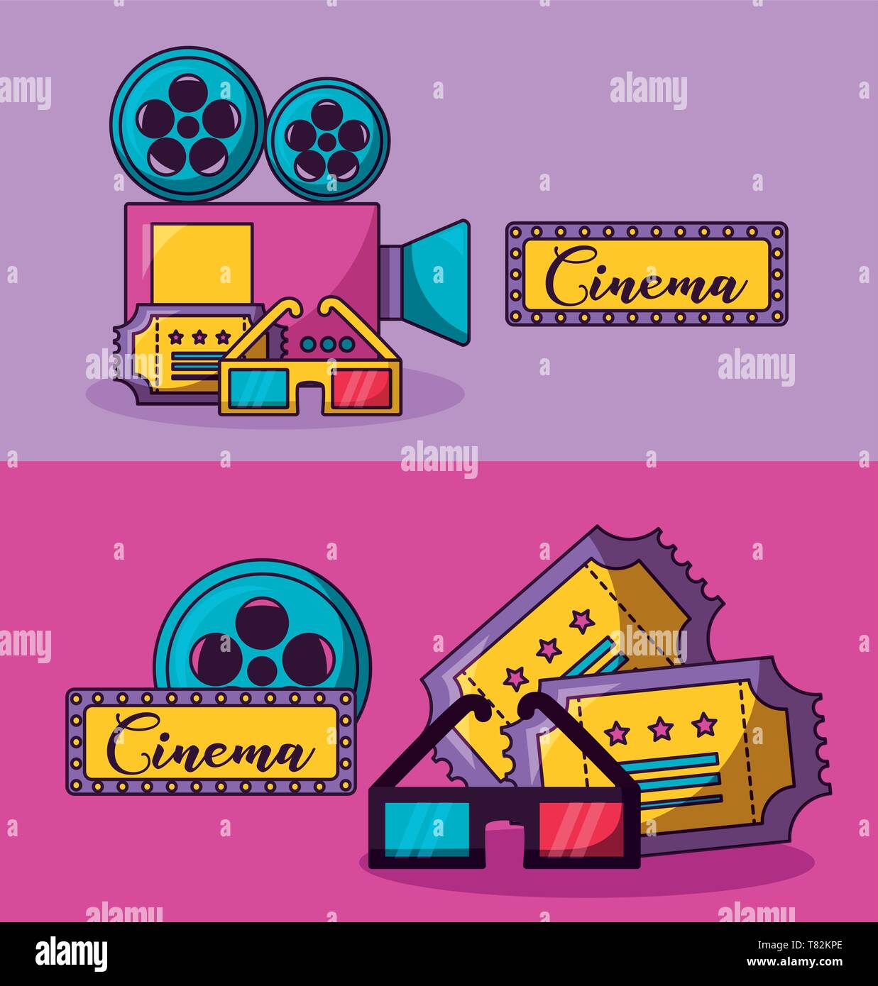 cinema movie design Stock Vector Image & Art - Alamy