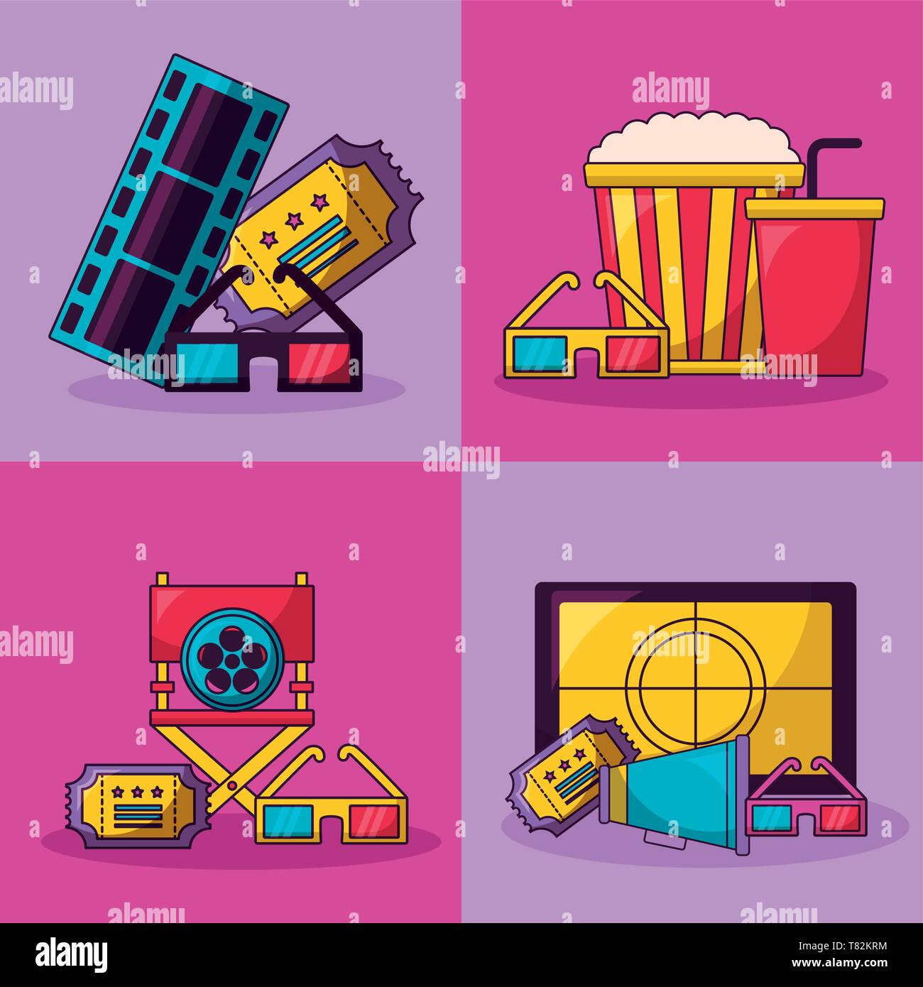 cinema movie design Stock Vector Image & Art - Alamy