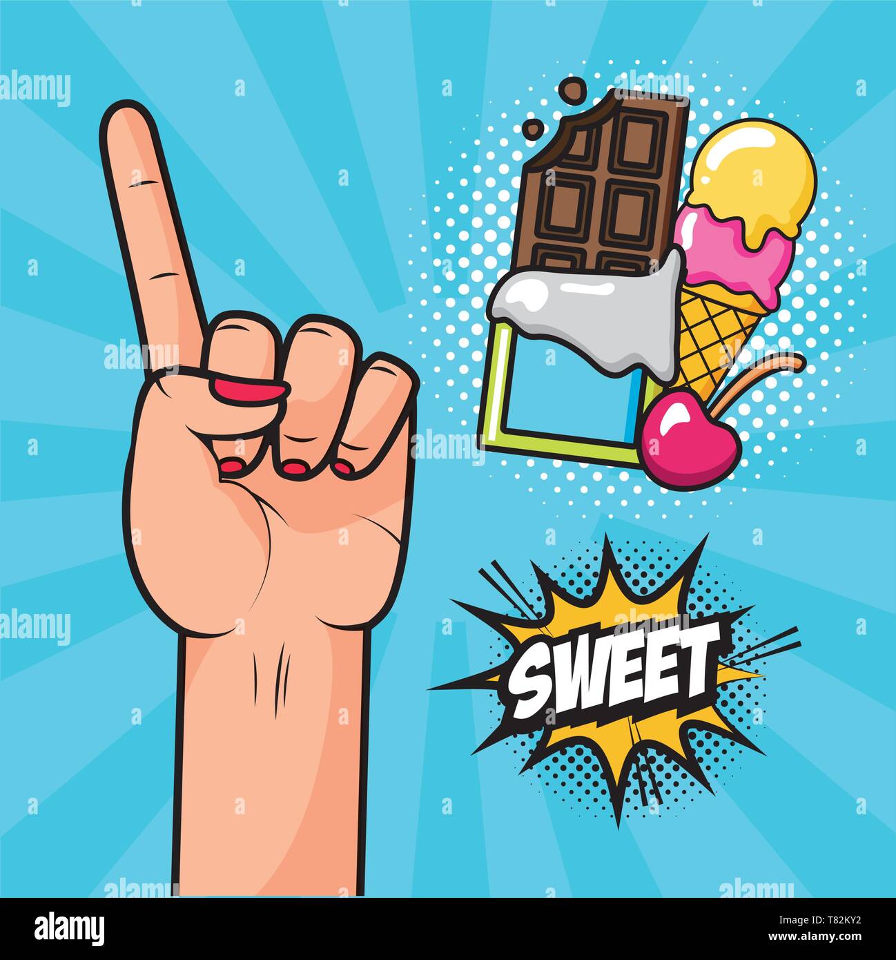 pop art elements Stock Vector Image & Art - Alamy
