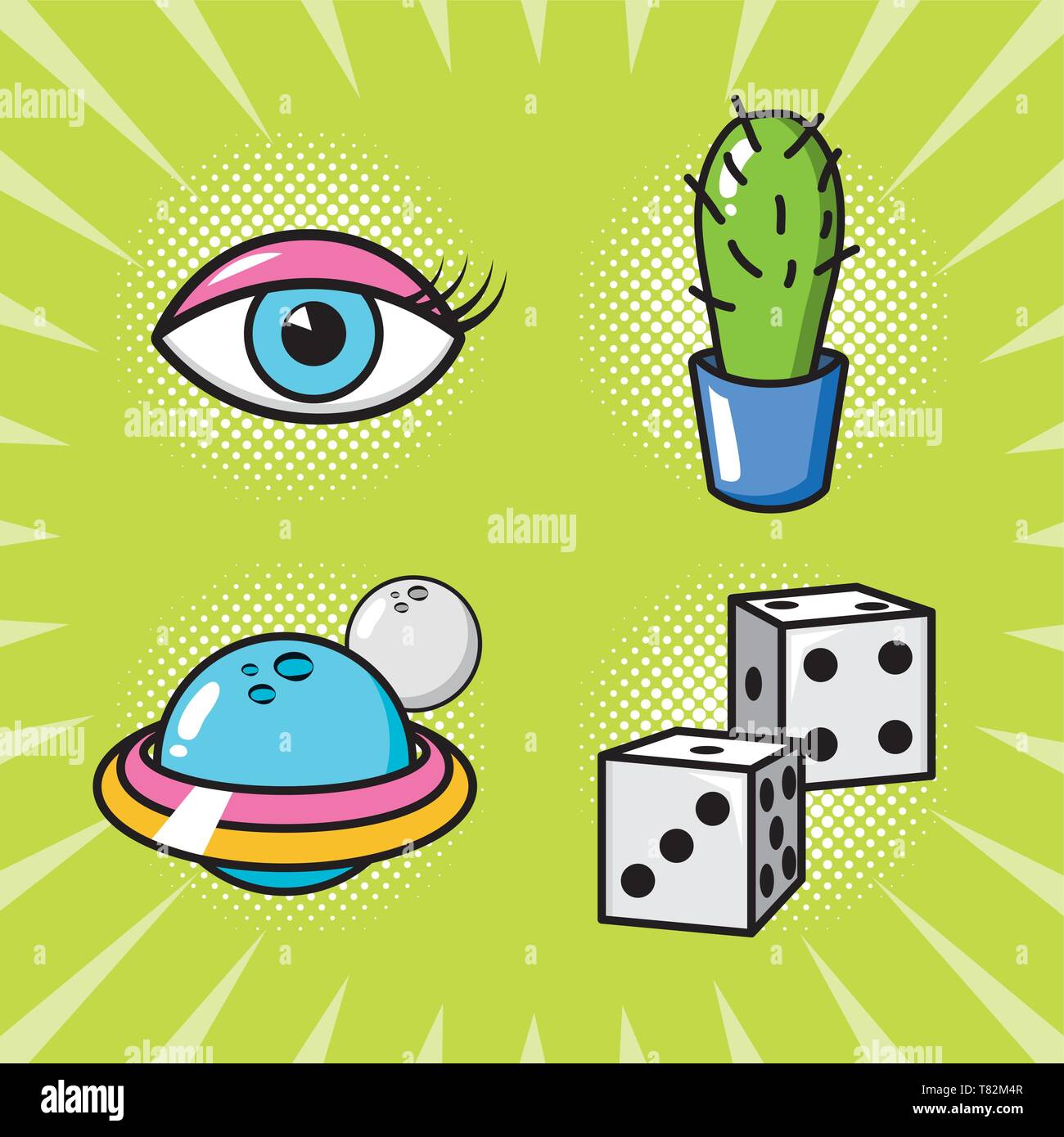 pop art elements Stock Vector Image & Art - Alamy