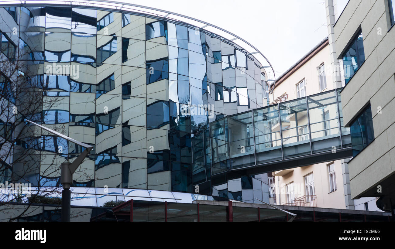 a building with reflective surfaces Stock Photo - Alamy