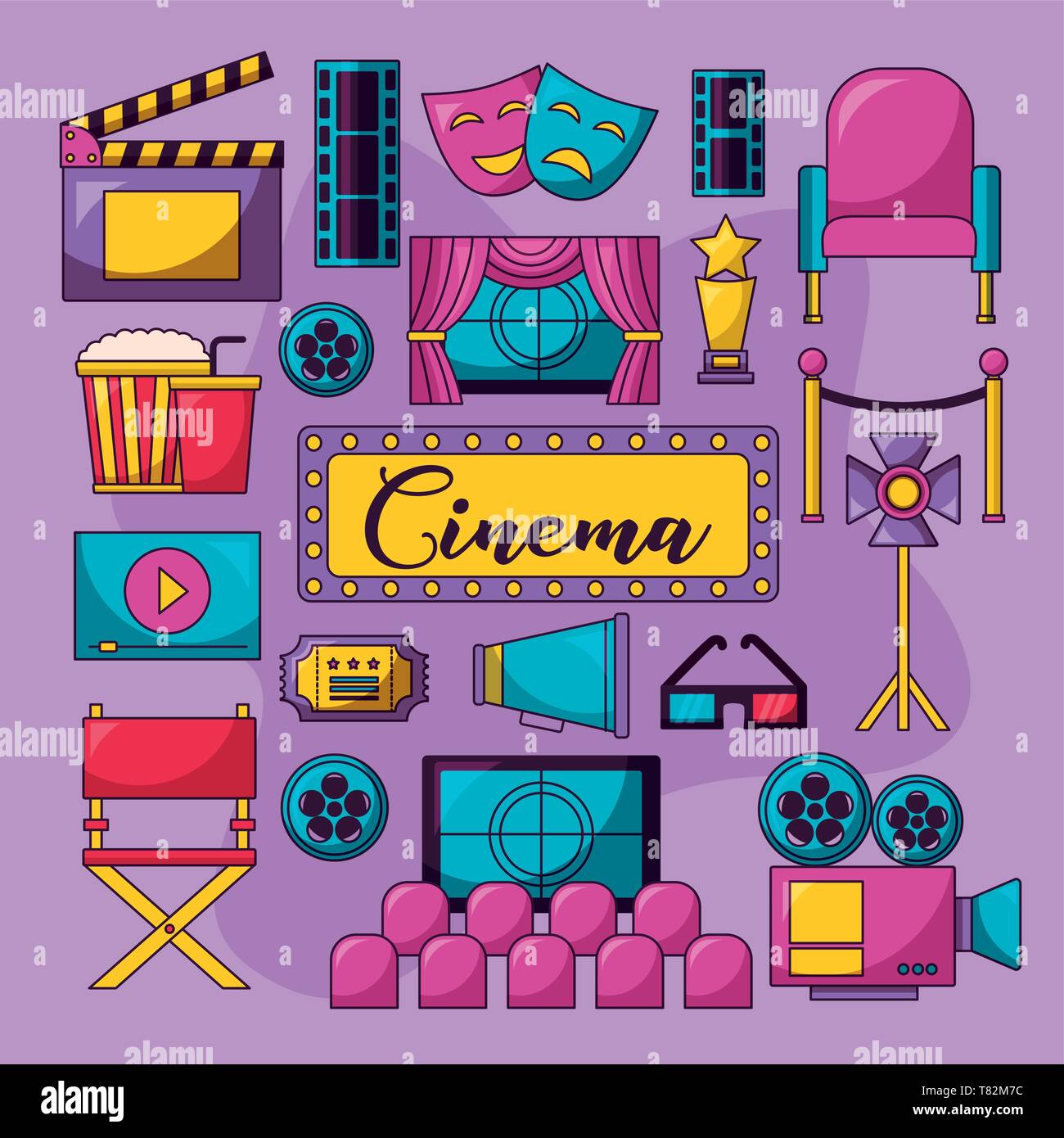 cinema movie design Stock Vector Image & Art - Alamy
