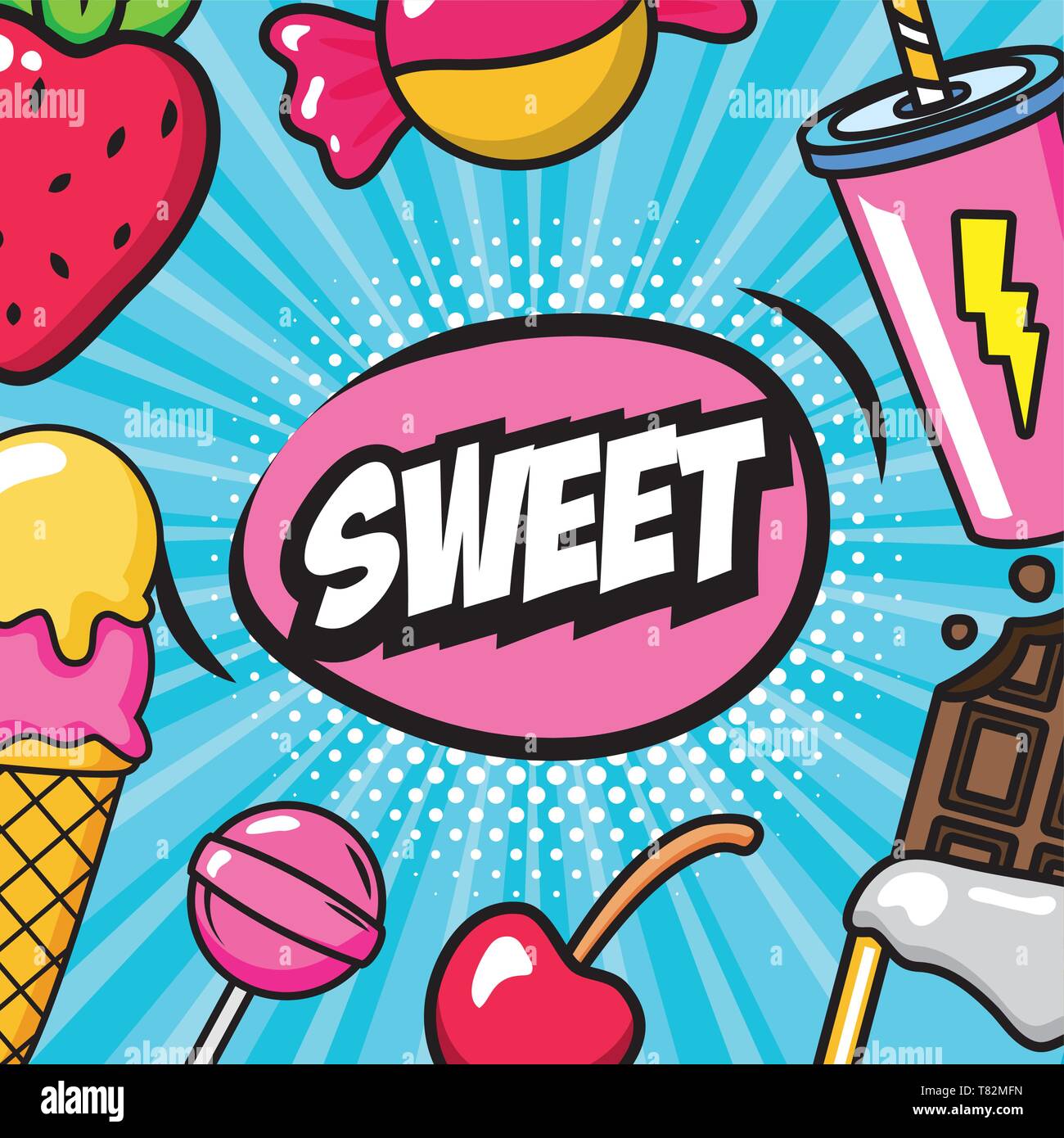 pop art elements Stock Vector Image & Art - Alamy