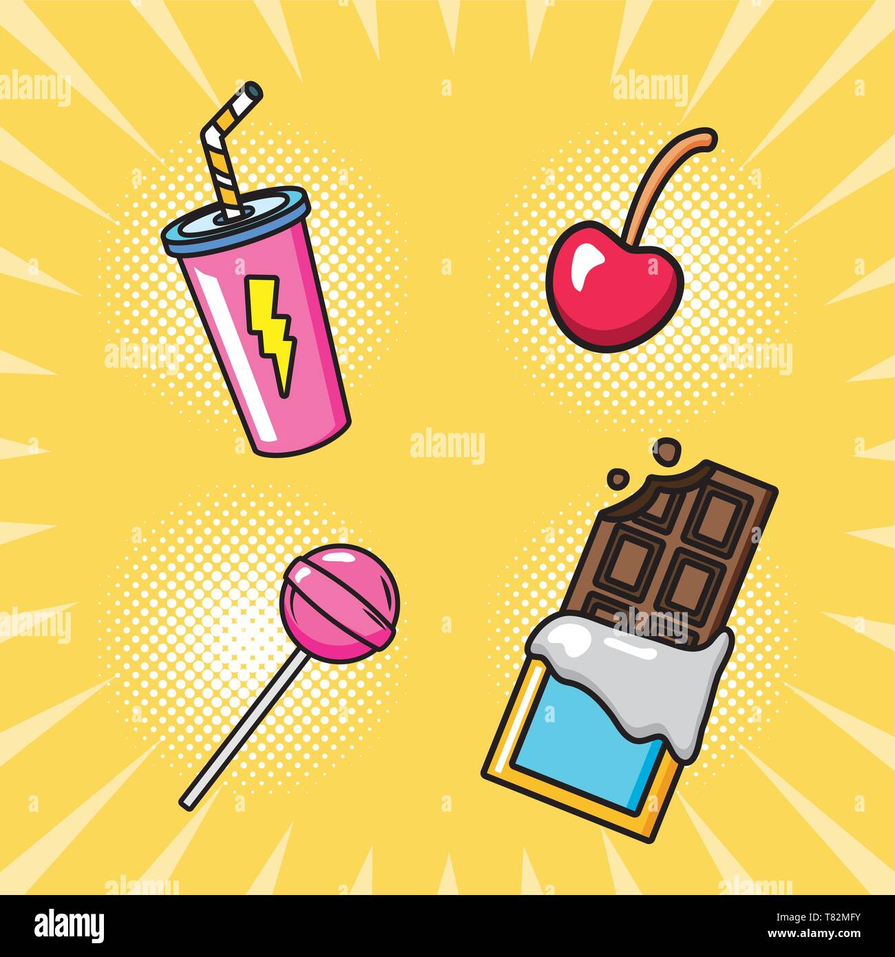 pop art elements Stock Vector Image & Art - Alamy