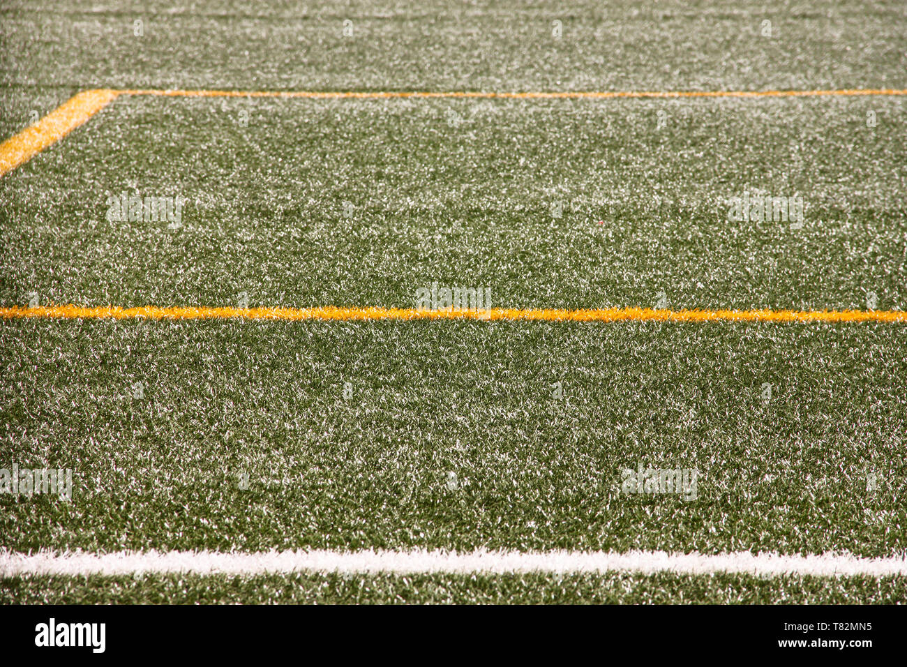 Part of sport soccer stadium and artificial turf football field. Detail ...