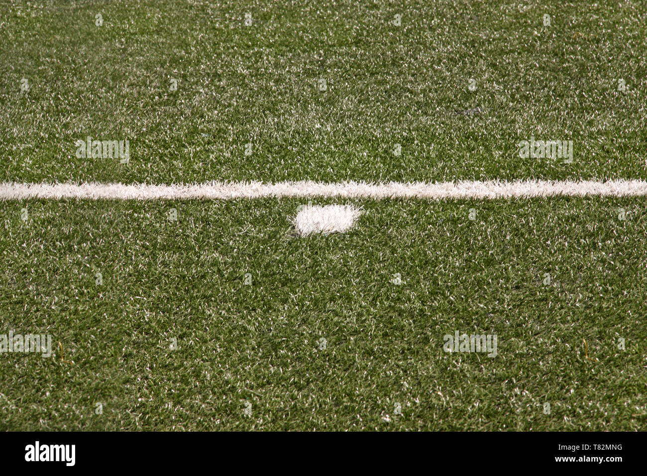 Part of sport soccer stadium and artificial turf football field. Detail ...