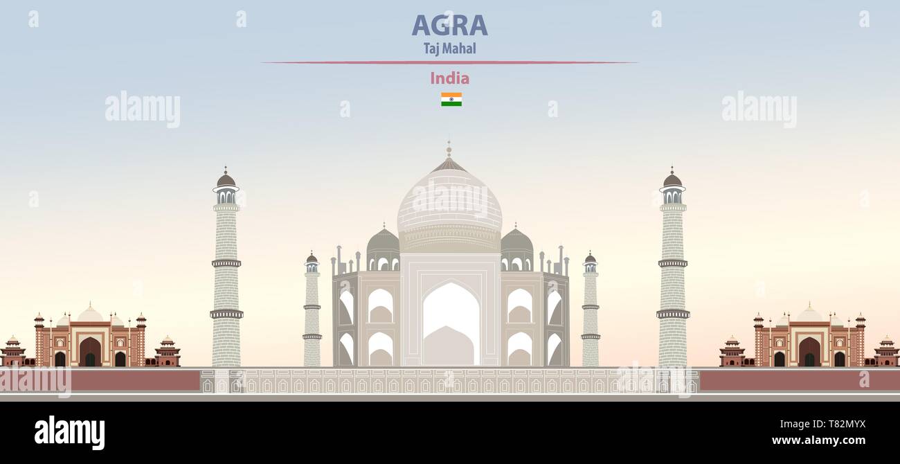 Taj mahal vector vectors hi-res stock photography and images - Alamy