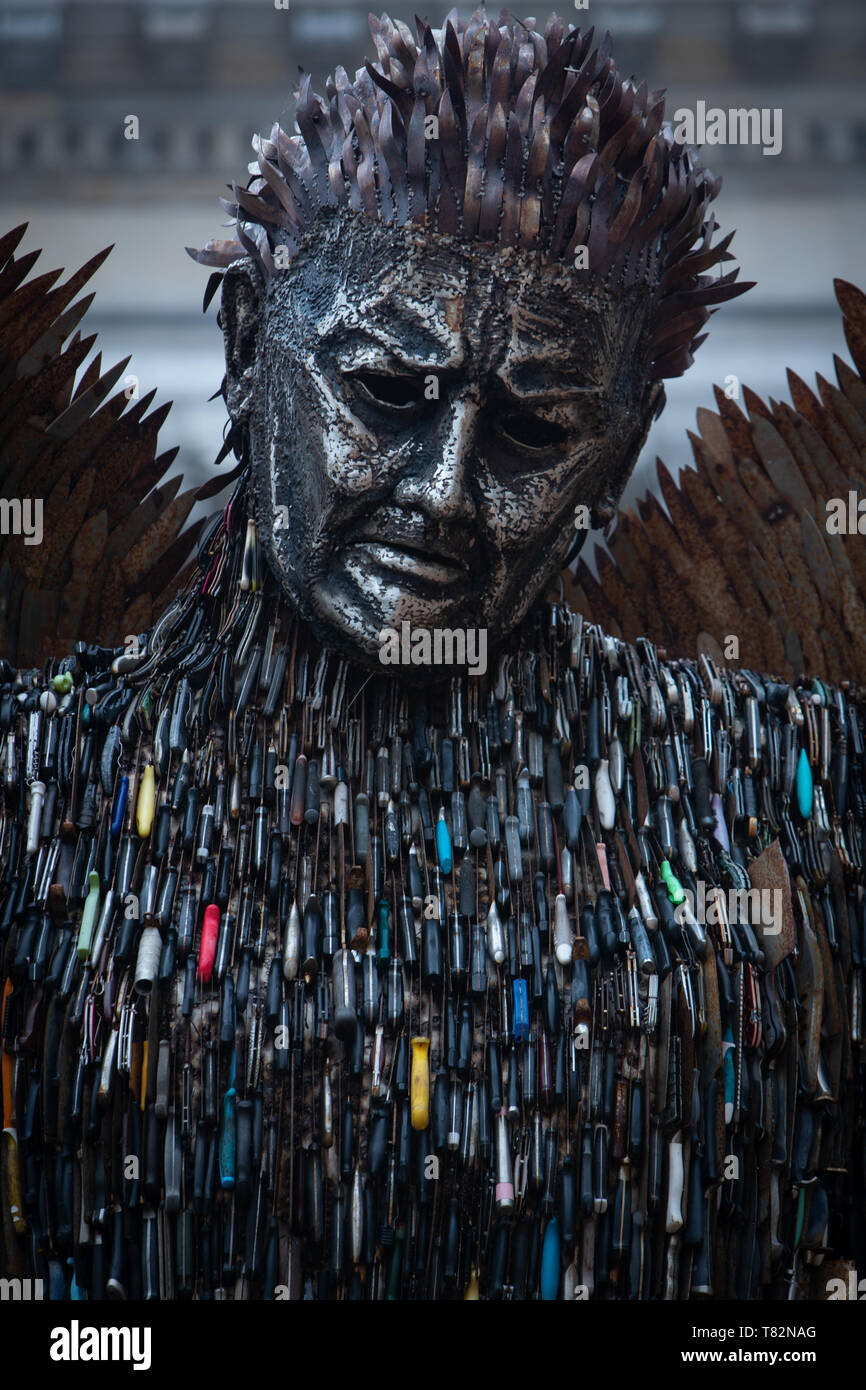 Knife Angel by Alfie Bradley. This sombre statue is made from 100,000 ...