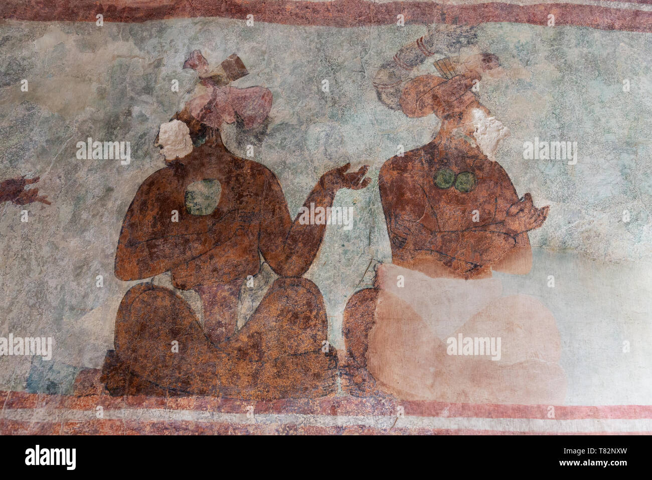 Bonampak Mexico Central America - ancient mayan art - mayan murals in ...