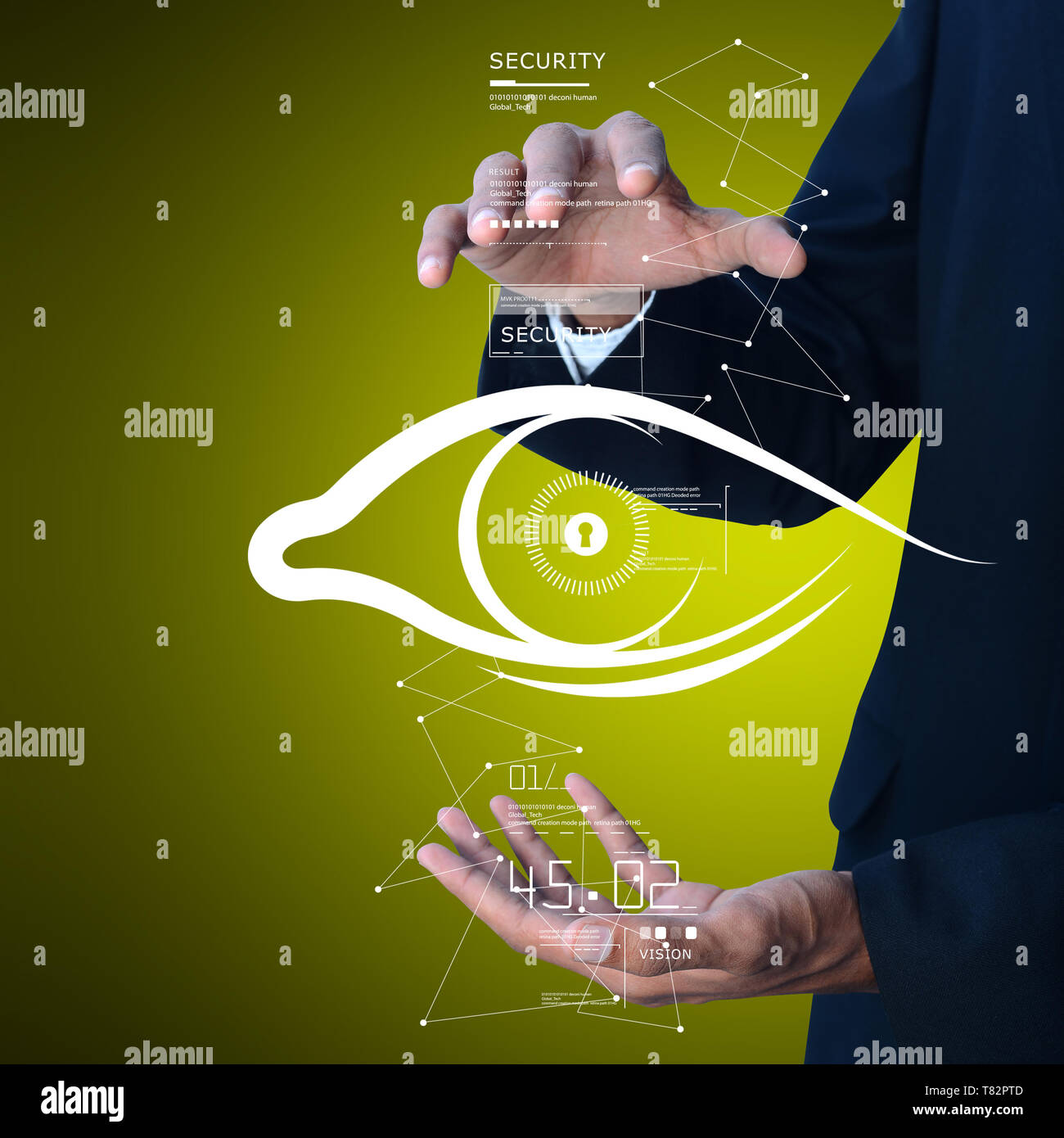 Showing human eye Stock Photo - Alamy