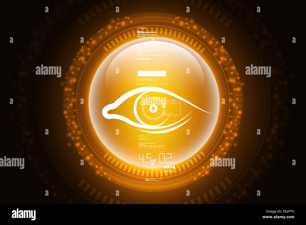 Human eye in a bubble Stock Photo - Alamy