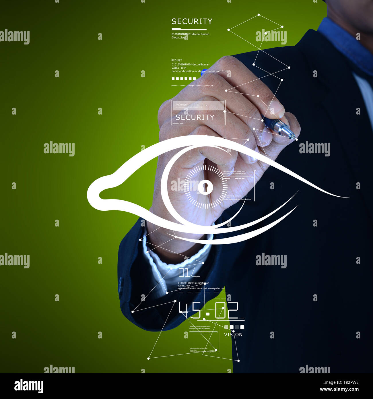 Technical drawing eye hi-res stock photography and images - Alamy