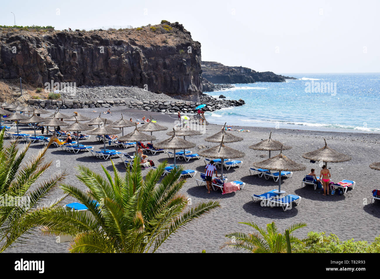 Beaches on Tenerife south. Touristic, beautiful and natural landscapes ...